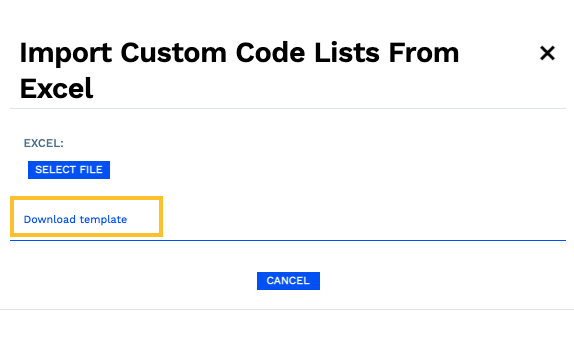 How to create a custom code list